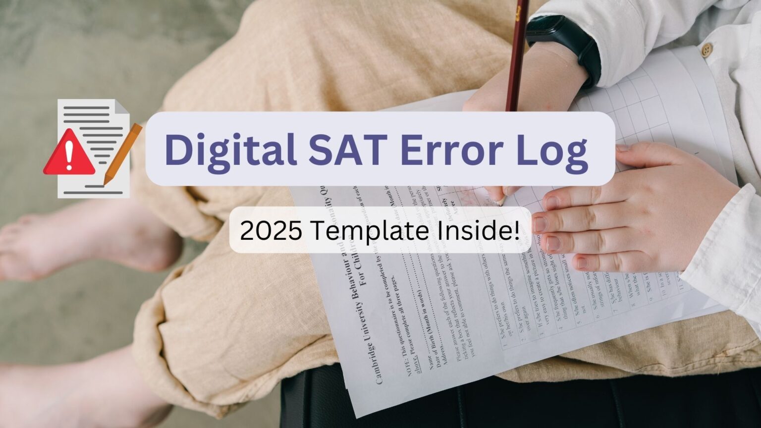Creating a Digital SAT Error Log (2025 Template Inside) - Novel Prep